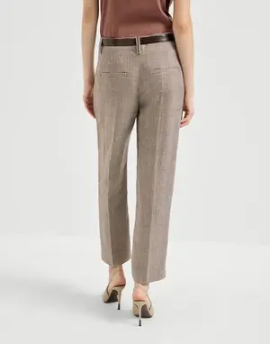 Brunello Cucinelli Checked Straight-leg Tailored Pants