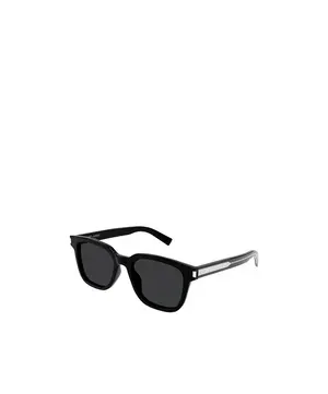 Saint Laurent Square Frame Sunglasses - Bright Black