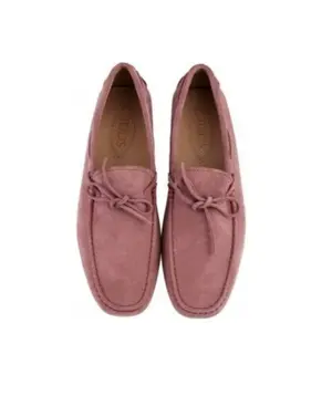 TOD'S Flat Slip-on Loafers With Logo Detail - Pink