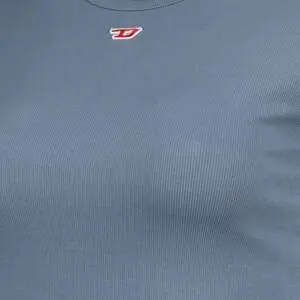DIESEL® Crewneck T-shirt With Embroidered D Patch