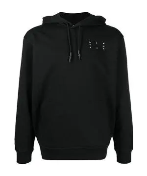 Alexander McQueen Signature Stitch Drawstring Hoodie - Black
