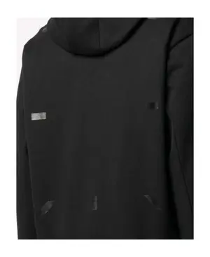 Alexander McQueen Signature Stitch Drawstring Hoodie - Black