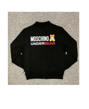 Moschino Printed Pattern Casual Jacket - Black