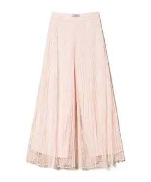 TWINSET Pleated Lace Palazzo Pants