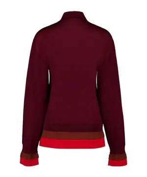 Stella McCartney Long Sleeve Wool Polo Shirt - Brown