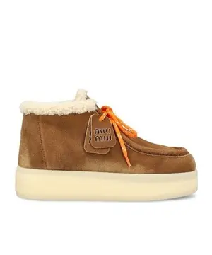 Miu Miu Logo Short Boots