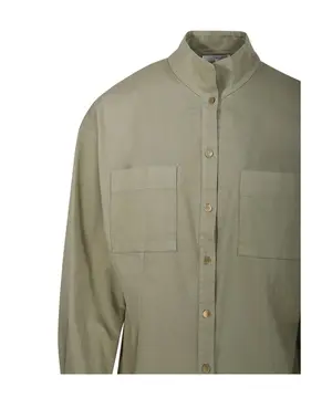 FORTE_FORTE High Collar Long Sleeve Shirt