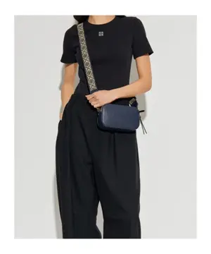 Tory Burch Ribbed Logo Patch T-shirt
