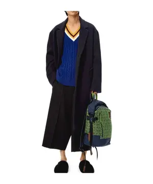 Loewe Long-sleeved Notch Lapel Coat