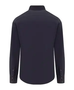 Brunello Cucinelli Collared Long-sleeved Shirt - Black