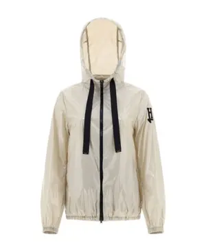 Herno Logo-patch Hooded Jacket - White