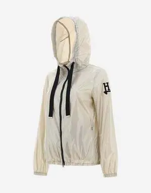 Herno Logo-patch Hooded Jacket - White