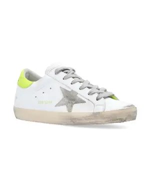 GOLDEN GOOSE Superstar Distressed Lace-up Trainers