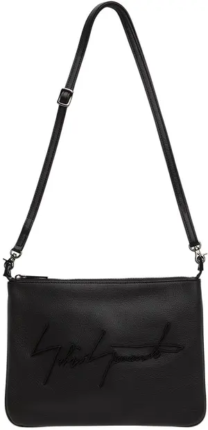 Yohji Yamamoto Embroidered Cross Body Bag