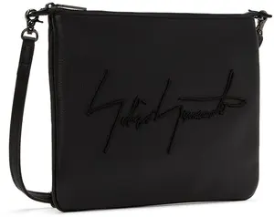 Yohji Yamamoto Embroidered Cross Body Bag