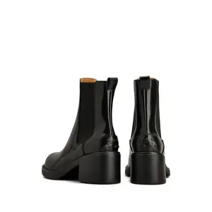 TOD'S Block Heel Chelsea Boots - Black