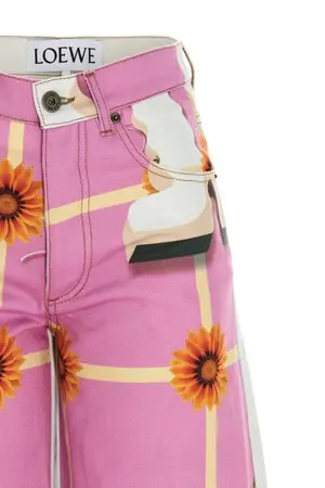 Loewe X Anthea Hamilton Printed Wide-leg Jeans