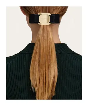 FERRAGAMO Vara Bow Hair Clip - Black