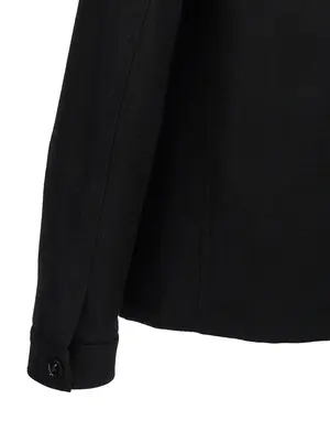 TOM FORD Japanese Jacket With Stand Collar And Front Buttons - Black