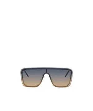 Saint Laurent Oversized Frame Sunglasses - Silver