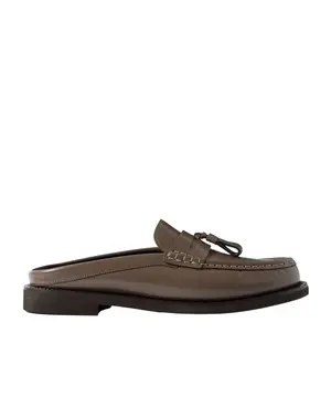 Brunello Cucinelli Beaded Tassel Mules