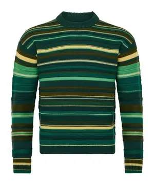 J.W.ANDERSON Striped Jumper - Multicolour Green