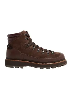 Brown casual hiking boots