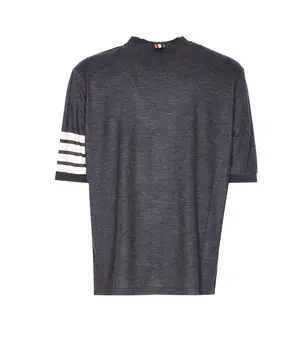 Thom Browne 4-bar Wool T-shirt - Black