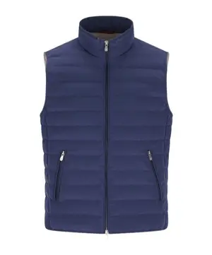 Brunello Cucinelli Bonded Zip-up Padded Vest