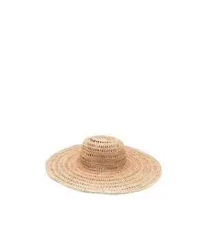 IBELIV IBELIV Miaro Woven Wide-Brim Hat Nude