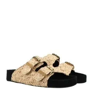 Isabel Marant Étoile Buckle-strap Open Toe Sandals - Natural