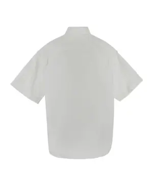 MAISON MARGIELA Ruched Collared Short-sleeve Shirt