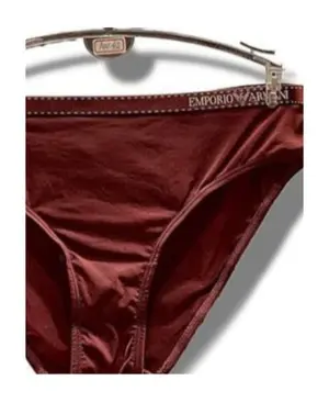 Emporio Armani Logo Trunks - Brown