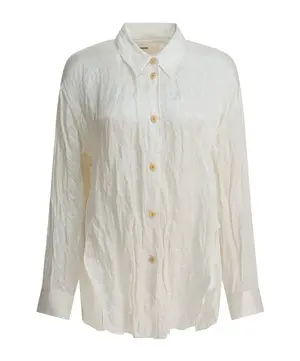 Khaite Long-sleeved Crinkled Shirt