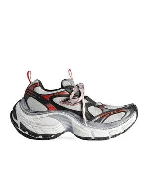 Balenciaga 10xl Low-top Sneakers - Gray/white/red