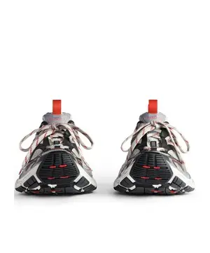 Balenciaga 10xl Low-top Sneakers - Gray/white/red