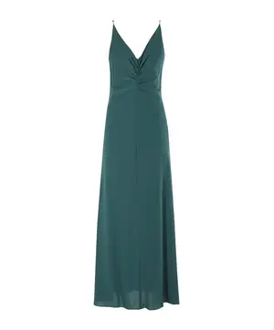 Max Mara Sleeveless V-neck Gathered Dress