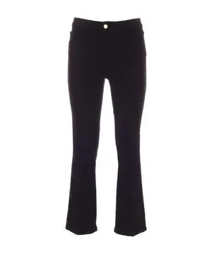 FRAME Slim-fit Flared Cropped Jeans