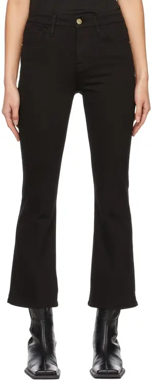 FRAME Slim-fit Flared Cropped Jeans