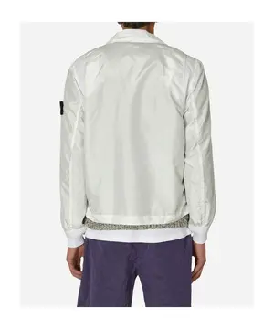 Stone Island Long Sleeve Casual Jacket With Lapels And Chest Pockets