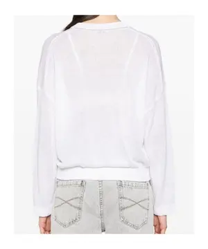 Brunello Cucinelli Sequin Embellished Round Neck Sweater - White