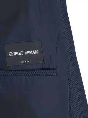Giorgio Armani Single-breasted Straight Hem Blazer