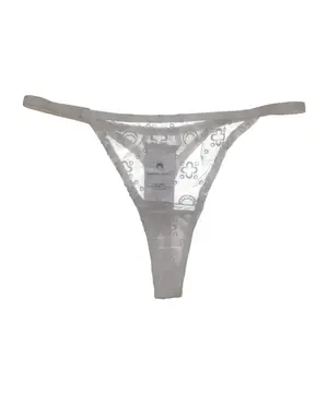 MARINE SERRE Patterned Thong - Gray