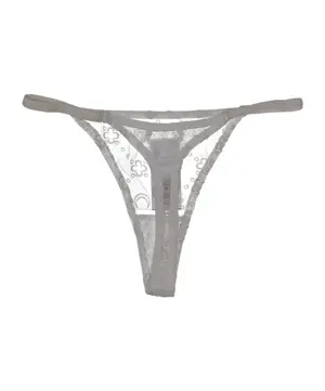 MARINE SERRE Patterned Thong - Gray