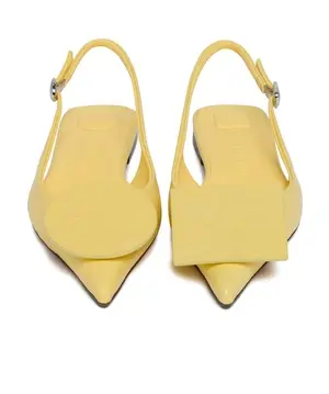 Jacquemus Pointed Toe Slingback Flats