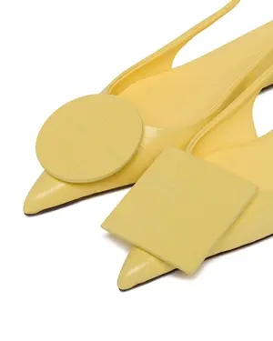 Jacquemus Pointed Toe Slingback Flats