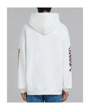 Marni Graffiti Printed Long Sleeve Hoodie