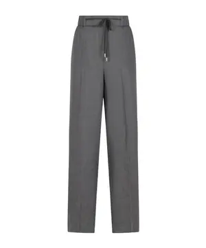 Peserico Peserico Drawstring Wide-Leg Pants Black