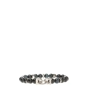 FERRAGAMO Logo Bead Bracelet - Black