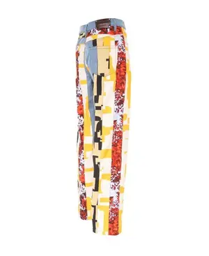 Dries Van Noten Patterned Patchwork Trousers